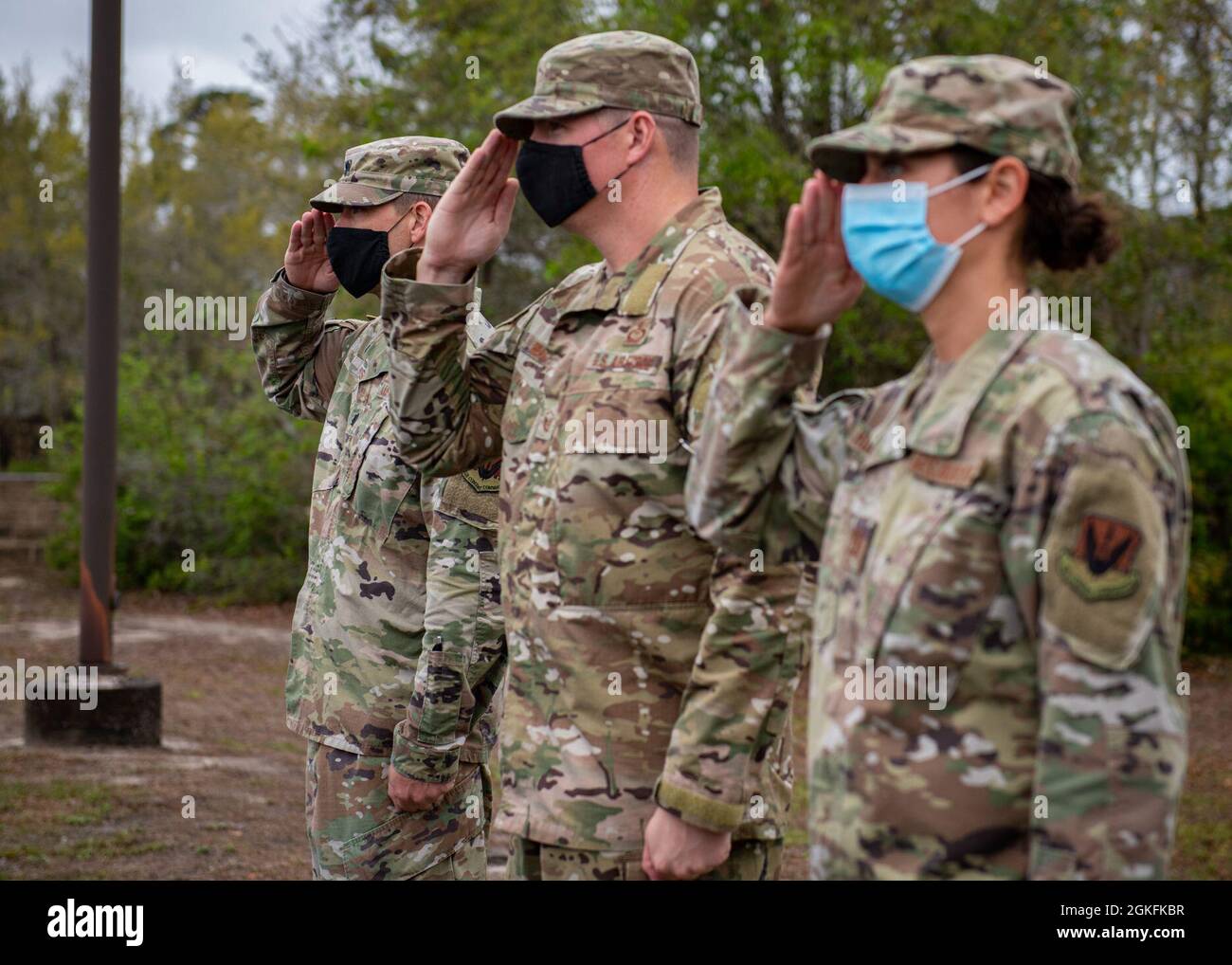 2nd Combat Weather Systems Squadron leadership salutes U.S. Air Force ...