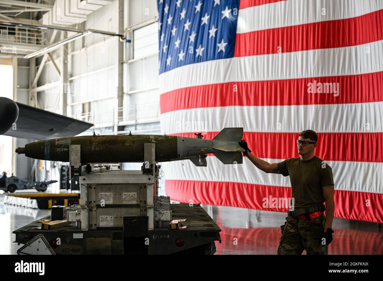 Aircraft maintenance squadron weapons load crew member hi-res stock ...