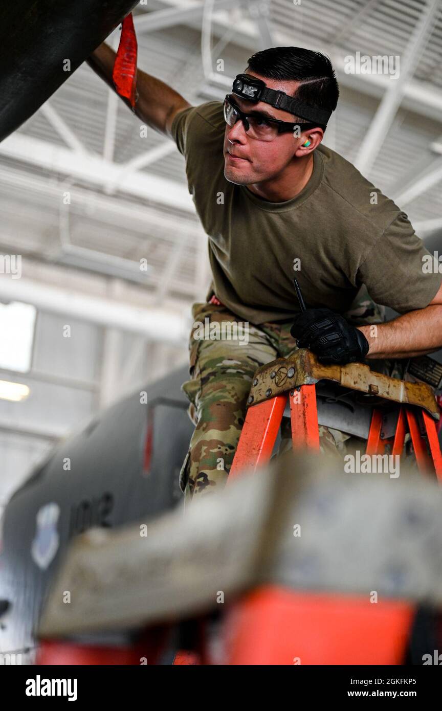 Staff Sgt. Seth Blackwood, 2nd Aircraft Maintenance Squadron weapons ...