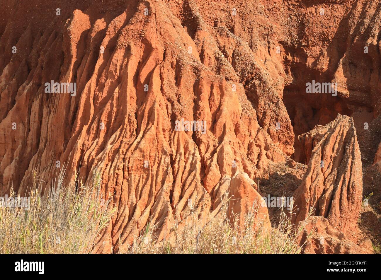rock formation with erosion close up shot Stock Photo - Alamy