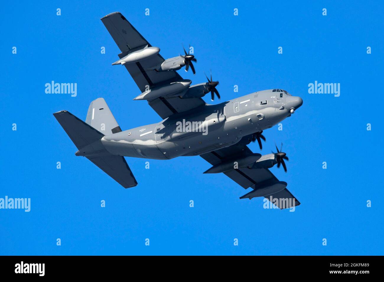 A U.S. Air Force MC-130J Commando II passes over Malemute Drop Zone ...