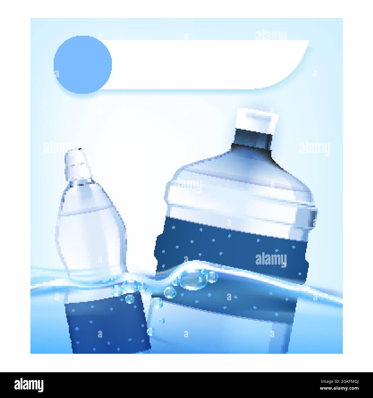 Drinking Water For Kids Promotional Poster Vector Stock Vector Image ...