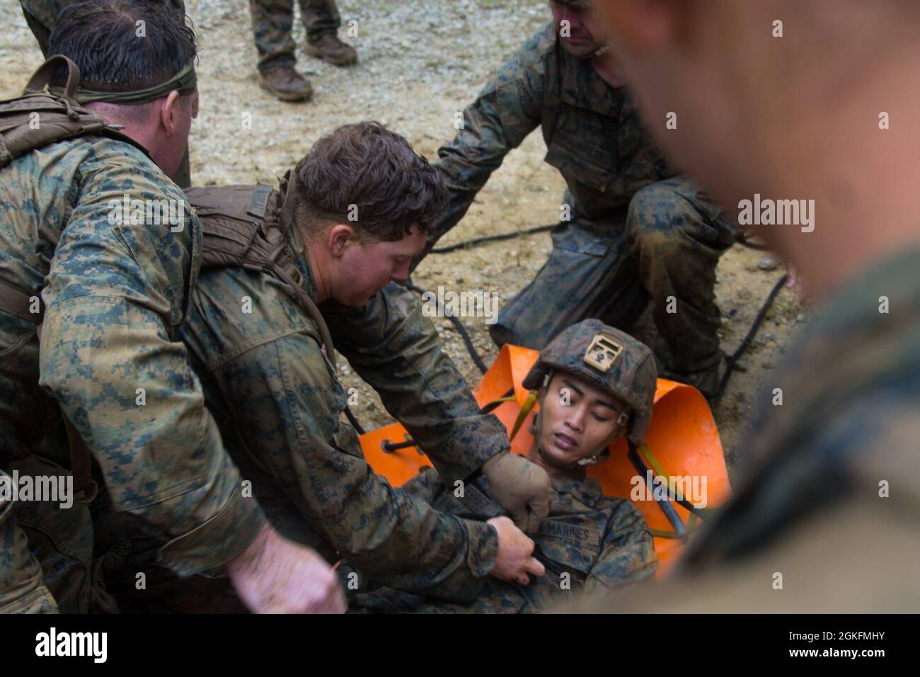 U.S. Marines with Battalion Landing Team 3/4, 31st Marine Expeditionary ...