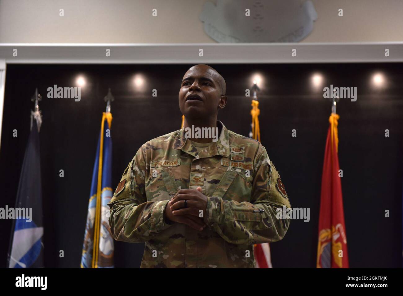 U.S. Air Force Col. James Finlayson, 17th Training Wing vice commander ...