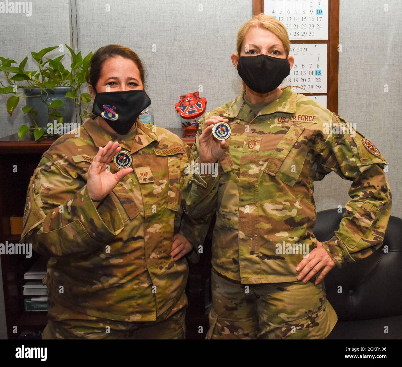 Staff Sgt. Amanda Downey (left) and Master Sgt. Lynn Johnson, both from ...