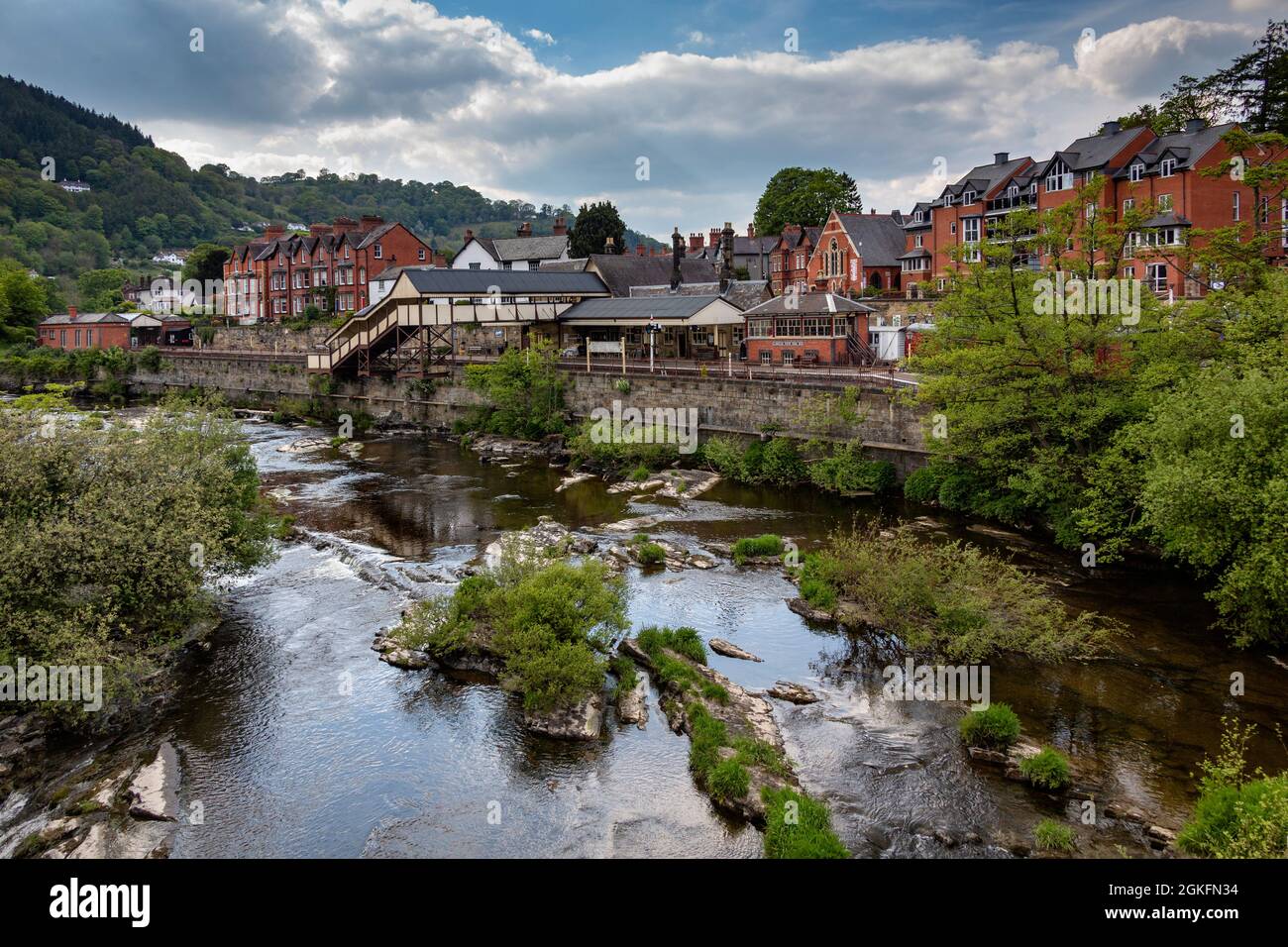 Llangollen railway station, Denbighshire , North Wales, UK Stock Photo ...