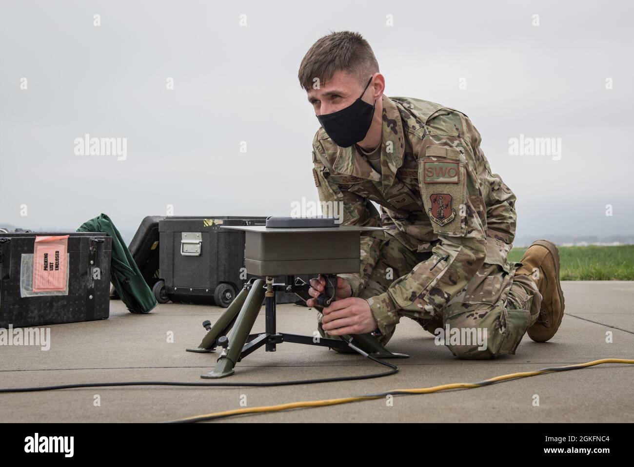 U.S. Air Force Staff Sgt. Nathaniel Houser, a weather forecaster with ...