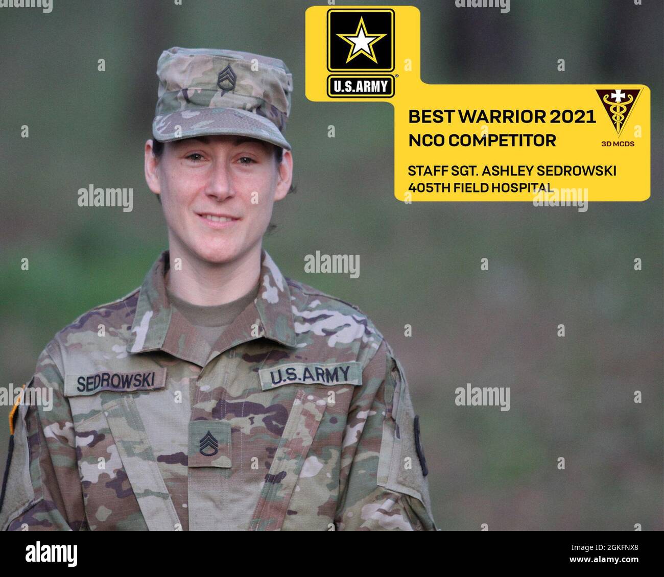 Staff Sgt. Ashley Sedrowski with the 405th Field Hospital competed in ...