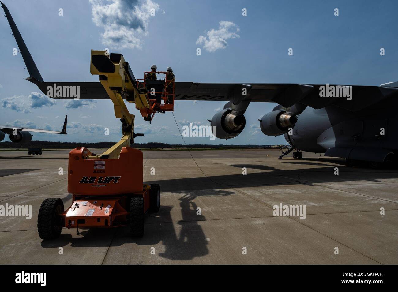 Guidance and control technicians assigned to the 911th Aircraft ...