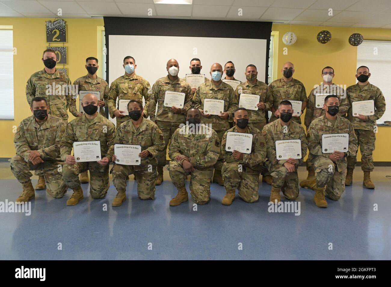 U.S. Air Force Chief Master Sgt. Maurice L. Williams, center front ...