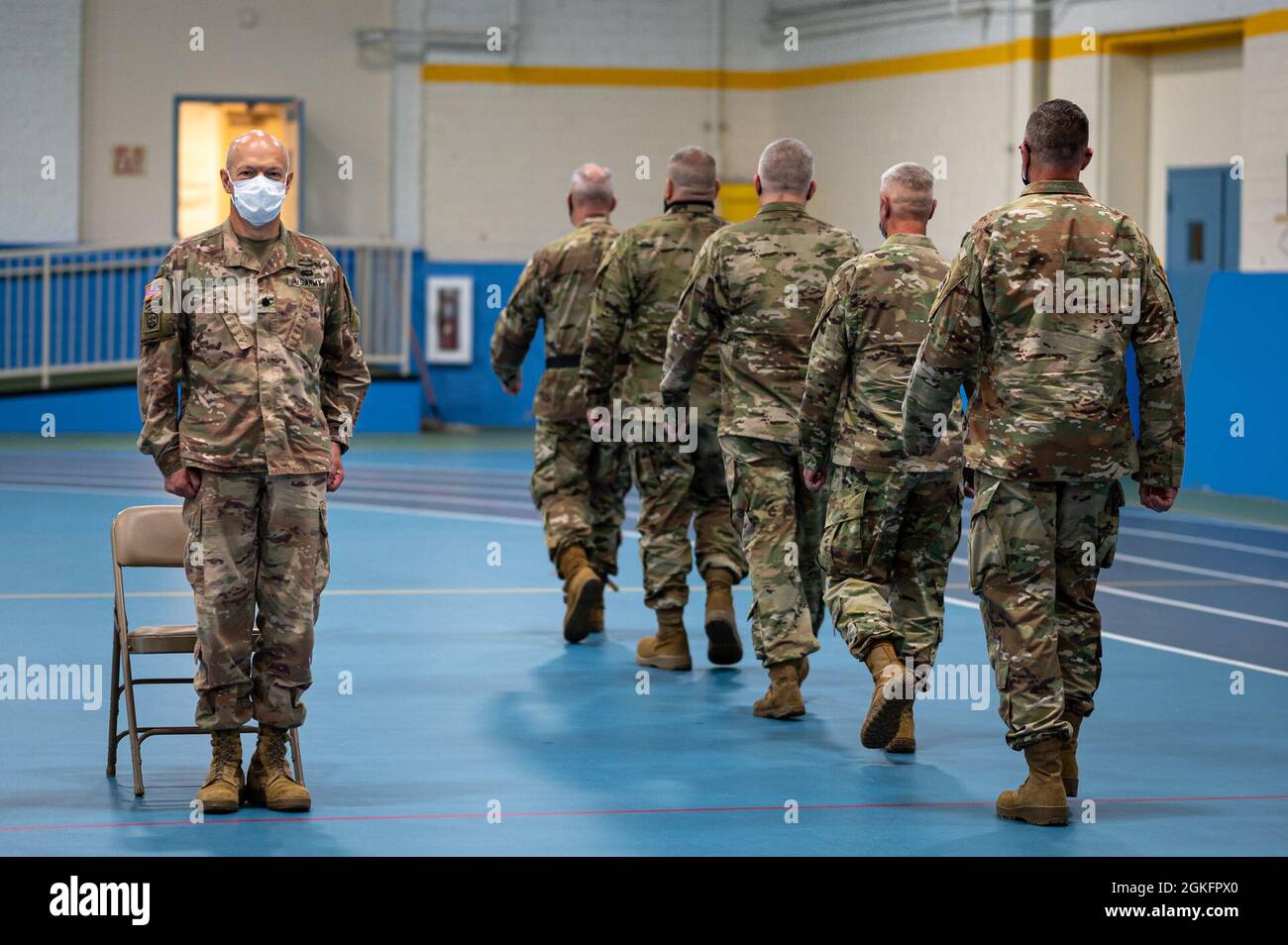 U.S. Army Soldiers, staff of the 57th Troop Command, dismiss the change ...