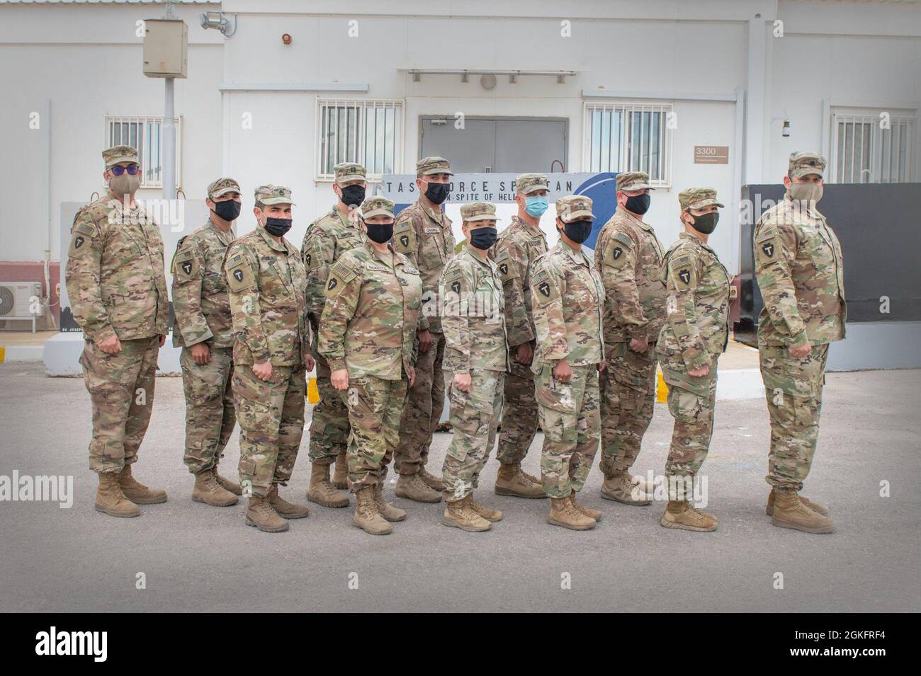 Soldiers of Task Force Spartan receive their right sleeve insignia ...