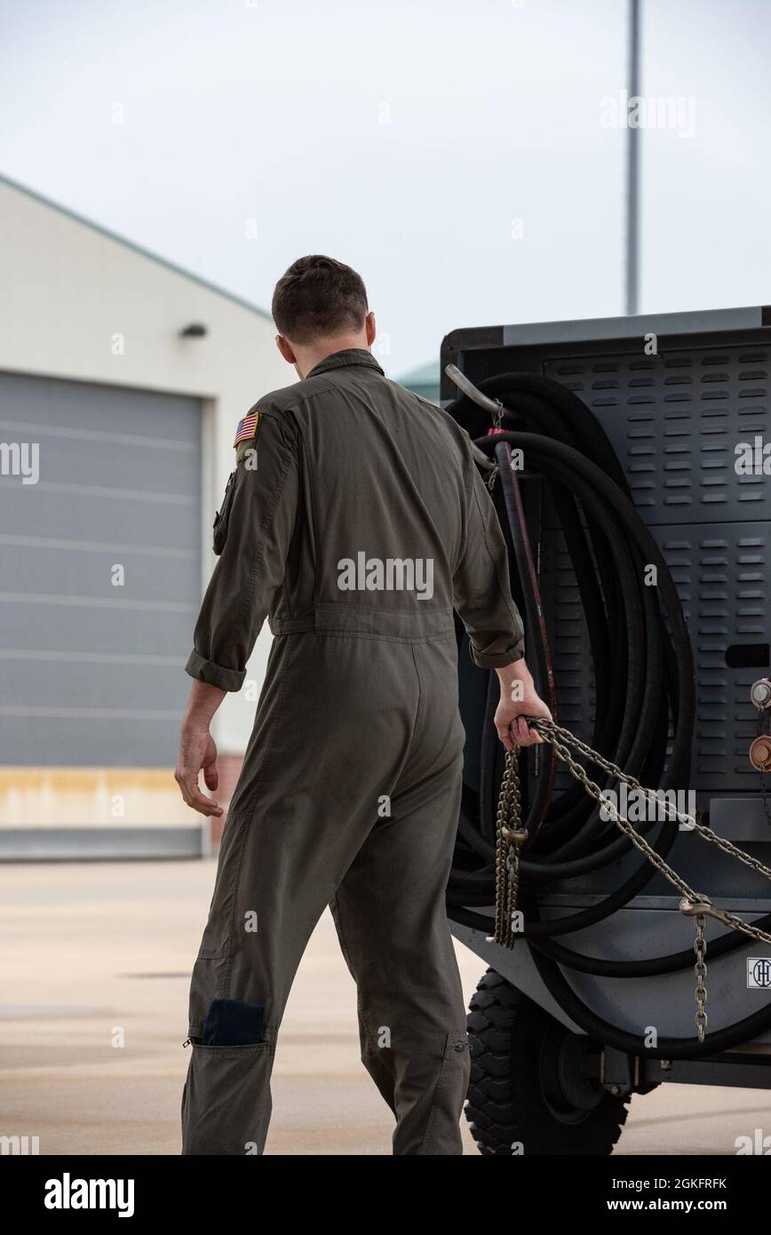 U.S. Air Force Staff Sgt. Connor Collins, a loadmaster with the 167th ...