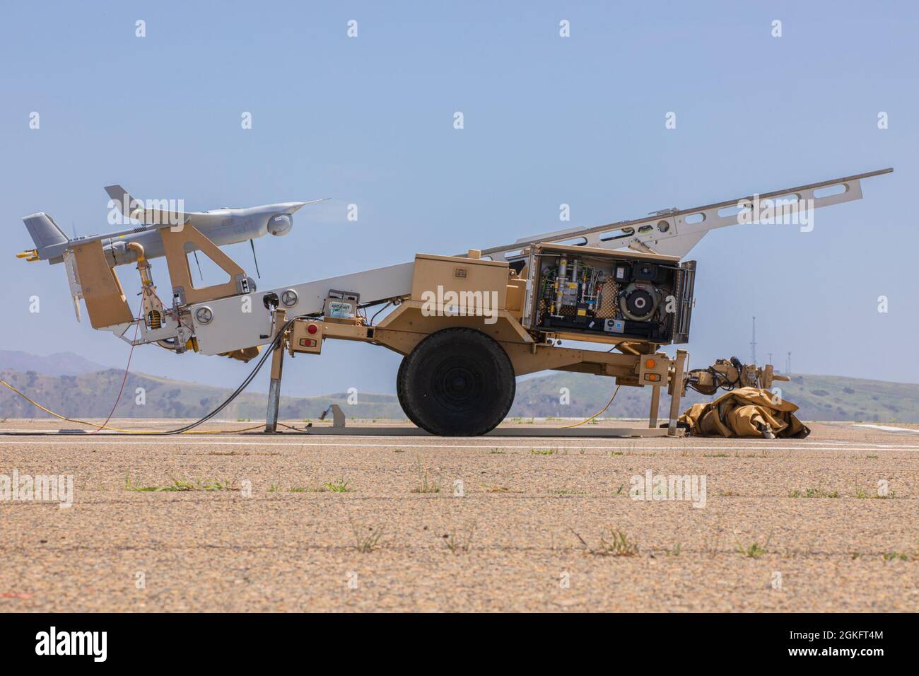 Marines with Marine Unmanned Aerial Vehicle Squadron 4 (VMU-4), prepare ...