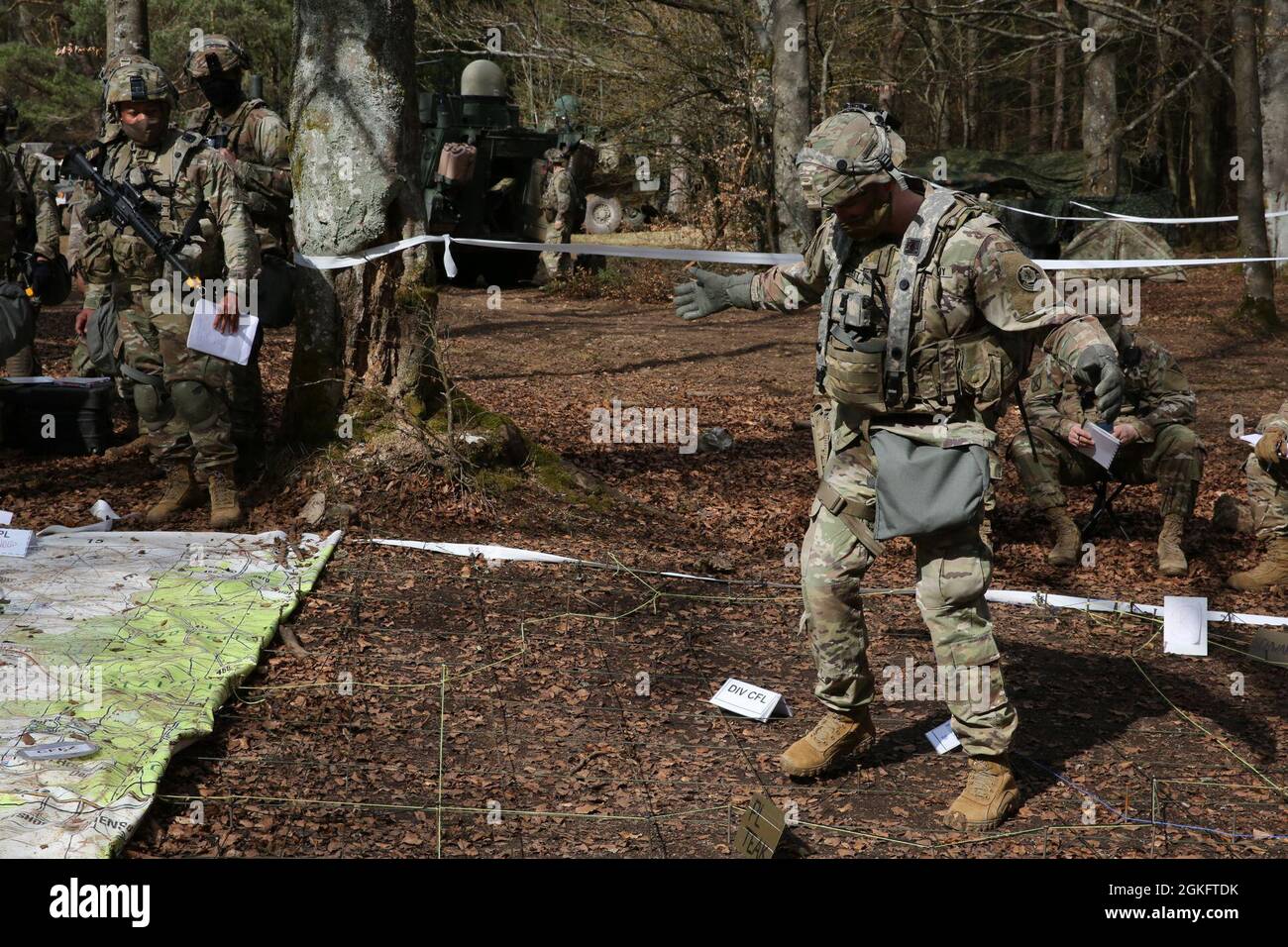 U.S. Army Soldiers with the 2nd Cavalry Regiment conduct a CAR ...