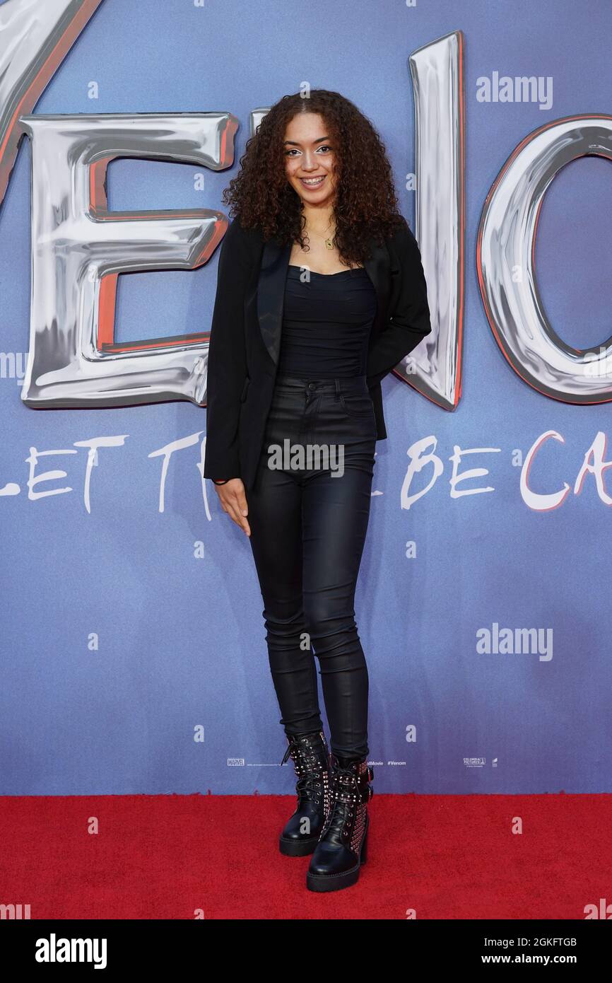 Amazing Arabella arriving at Cineworld Leicester Square, central London ...