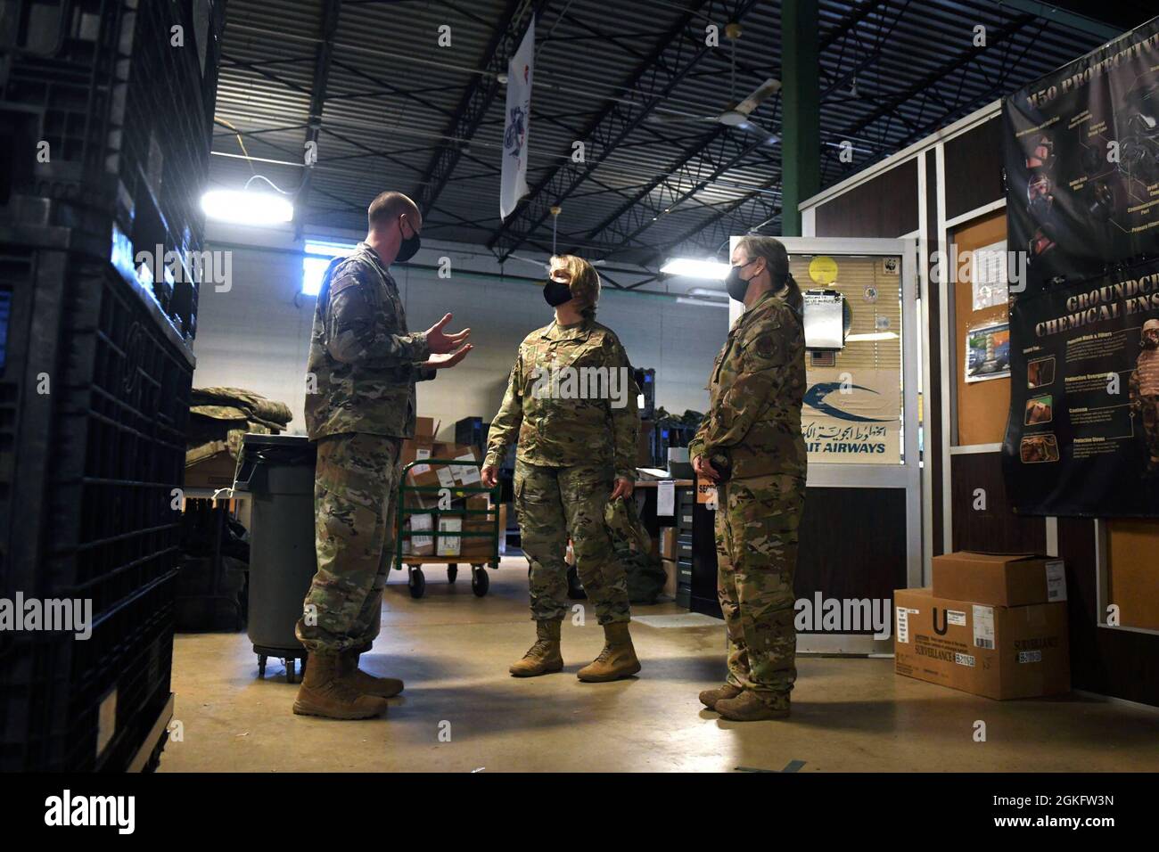 U.S. Air Force Maj. Gen. Dawne L. Deskins, center, deputy director, Air ...