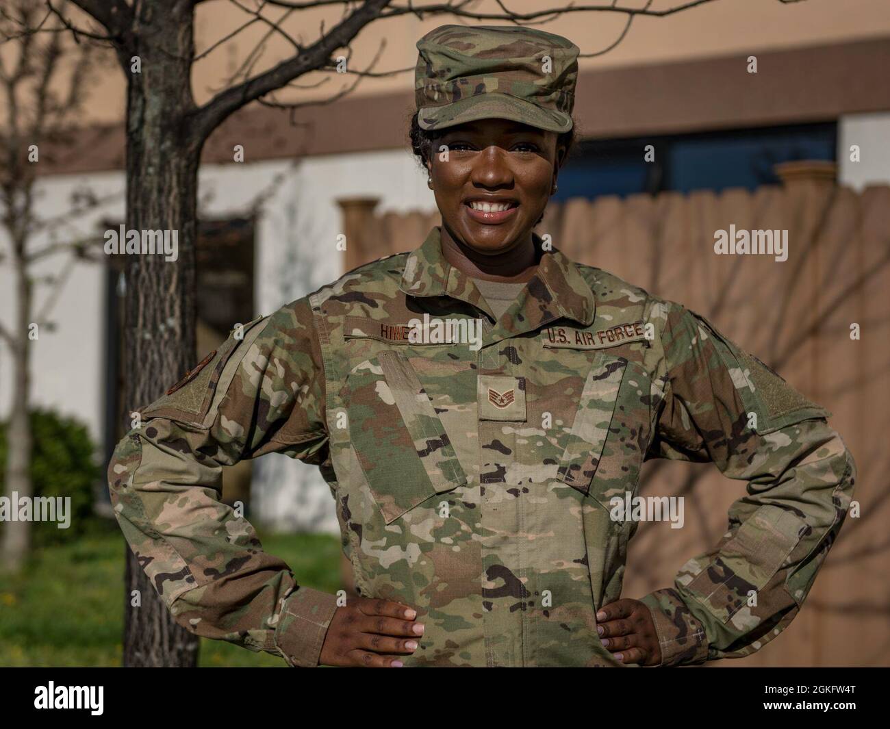 U.S. Air National Guard Staff Sgt. Cherelle Hines, an education and ...