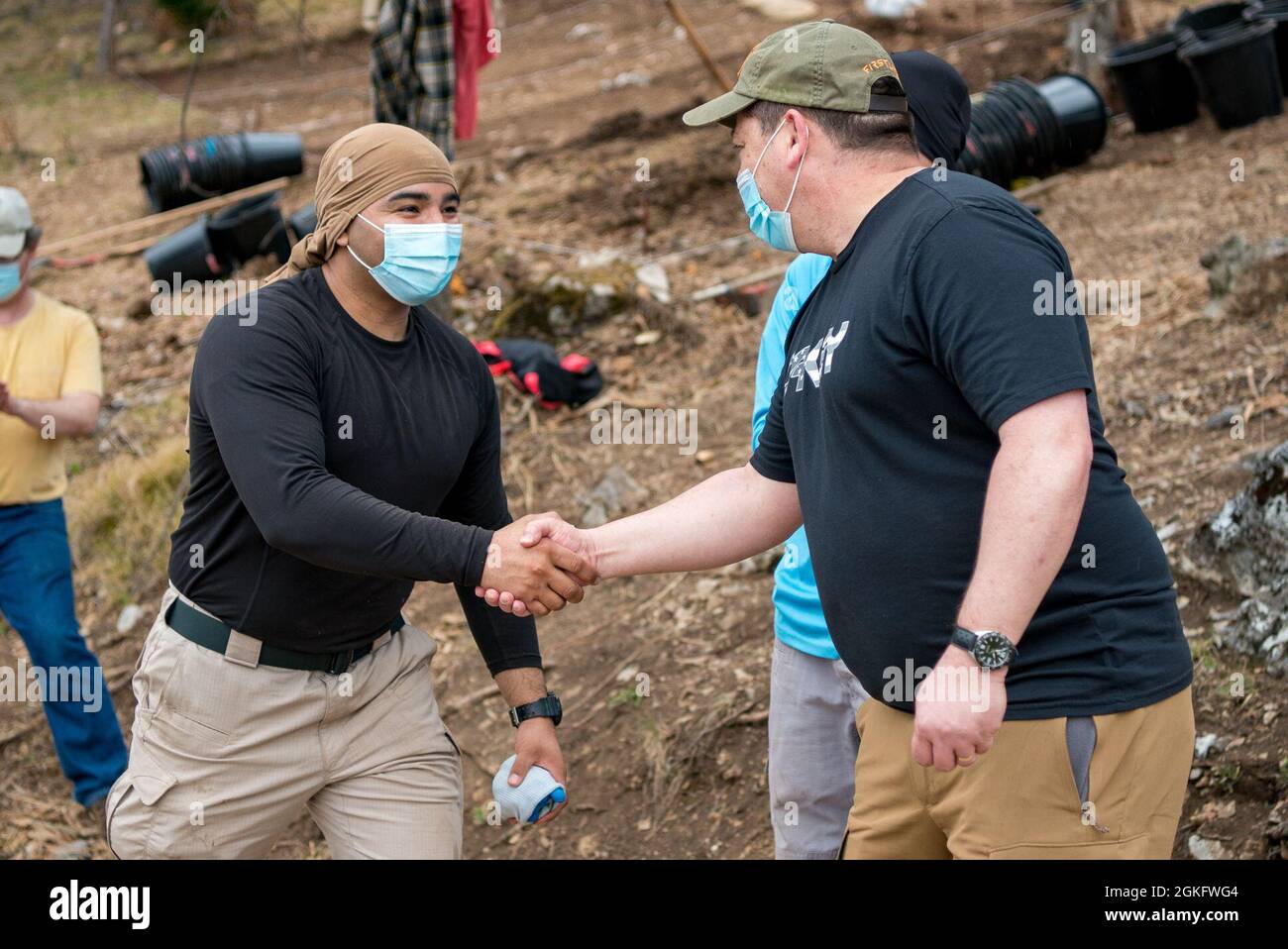 U.S. Army Col. Mark W. Barlow, right, Defense Attaché U.S. Embassy ...