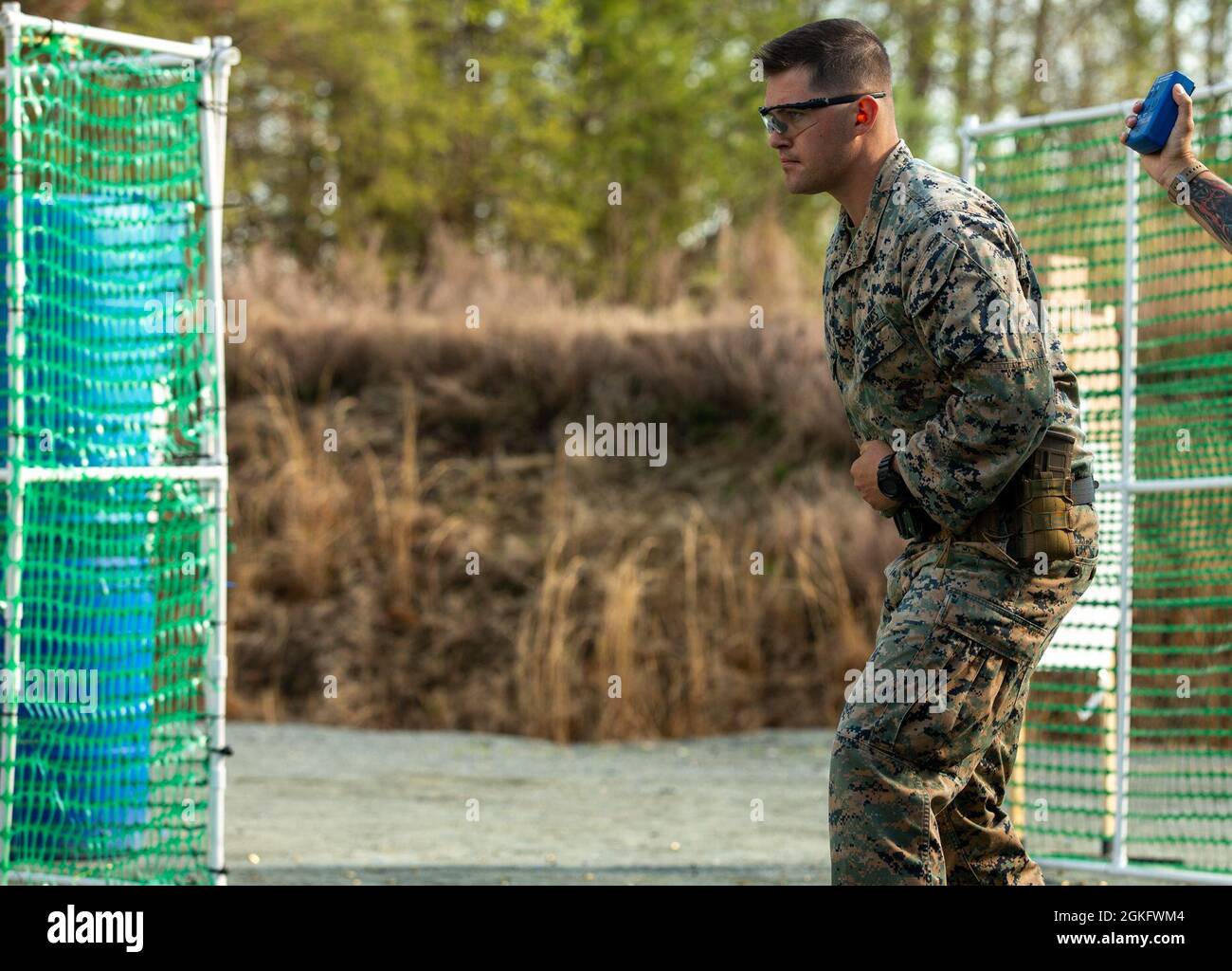 U.S. Marine 1st Lt. Chase Johnston, with 3rd Battalion, 8th Marines ...