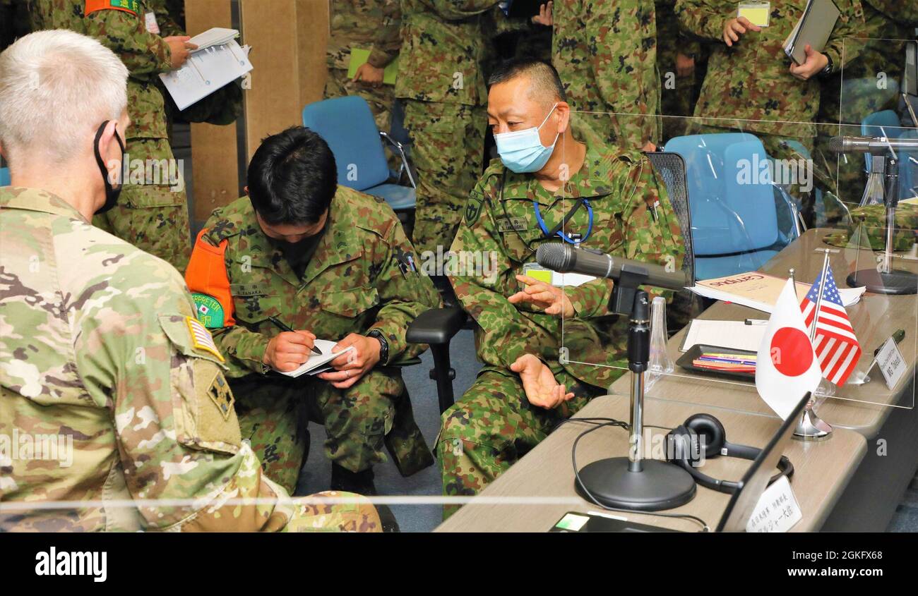 U.S. Army and Japan Ground Self-Defense Force members began the Orient ...