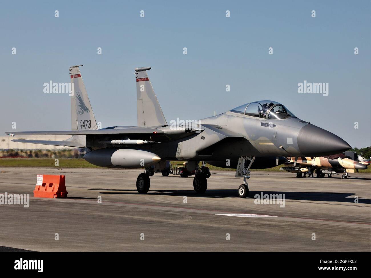 A F-15C Eagle from the 123rd Fighter Squadron, 142nd Fighter Wing ...
