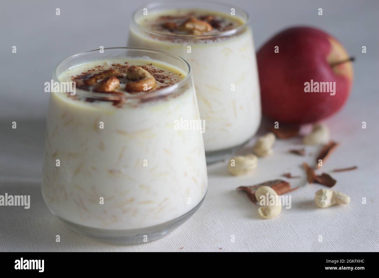 Apple pudding. Made with grated apple, milk. Sweetened with sugar and ...
