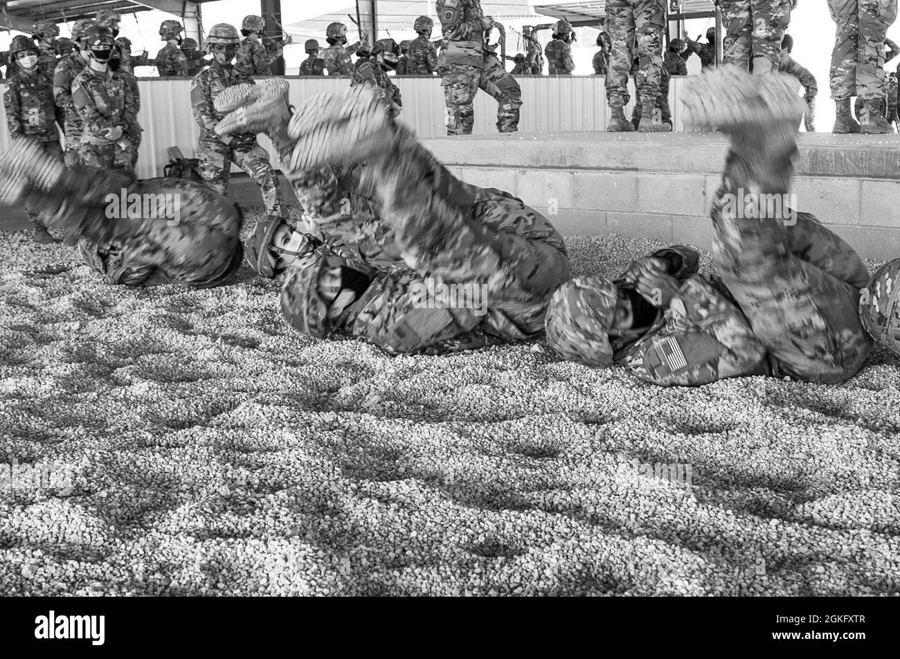 Paratroopers from the 82nd Airborne Division prepare to for their jump ...