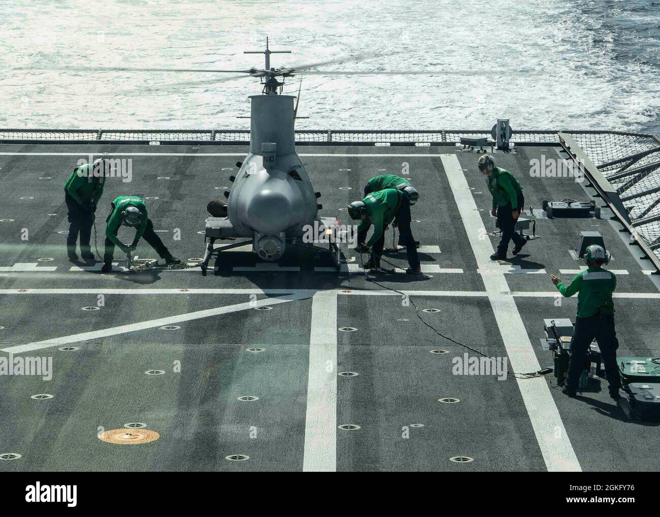 PACIFIC OCEAN (April 11, 2021) Sailors assigned to Independence-variant ...