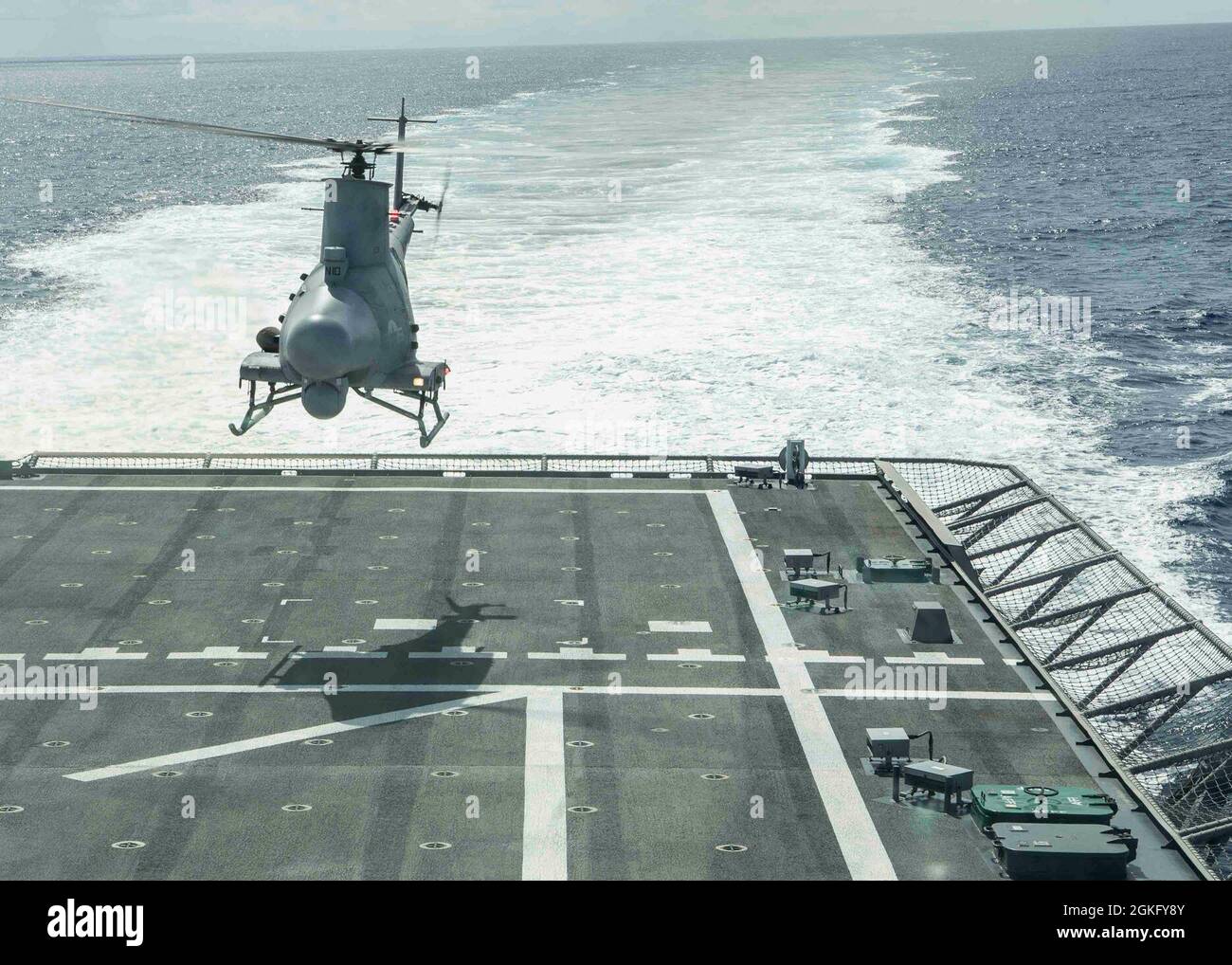 PACIFIC OCEAN (April 11, 2021) Sailors assigned to the "Blackjacks" of ...