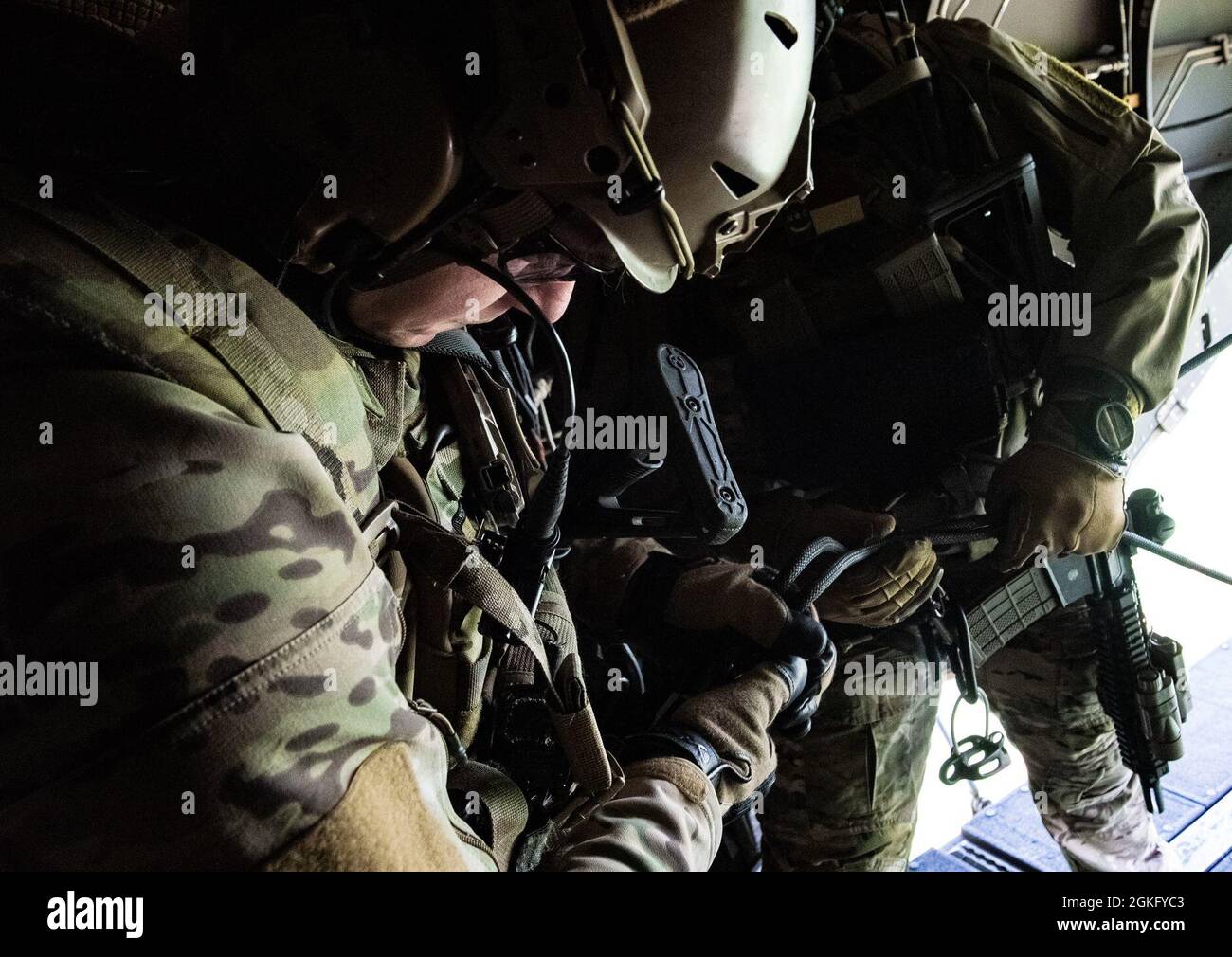 A U.S. Air Force Special Tactics operator assigned to the 321st Special ...