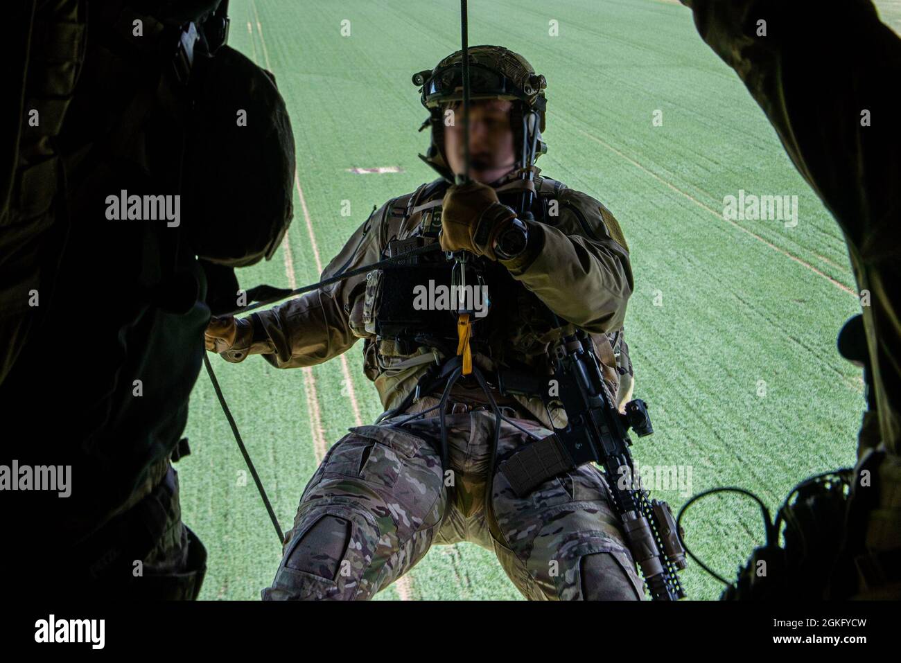 A U.S. Air Force Special Tactics operator assigned to the 321st Special ...