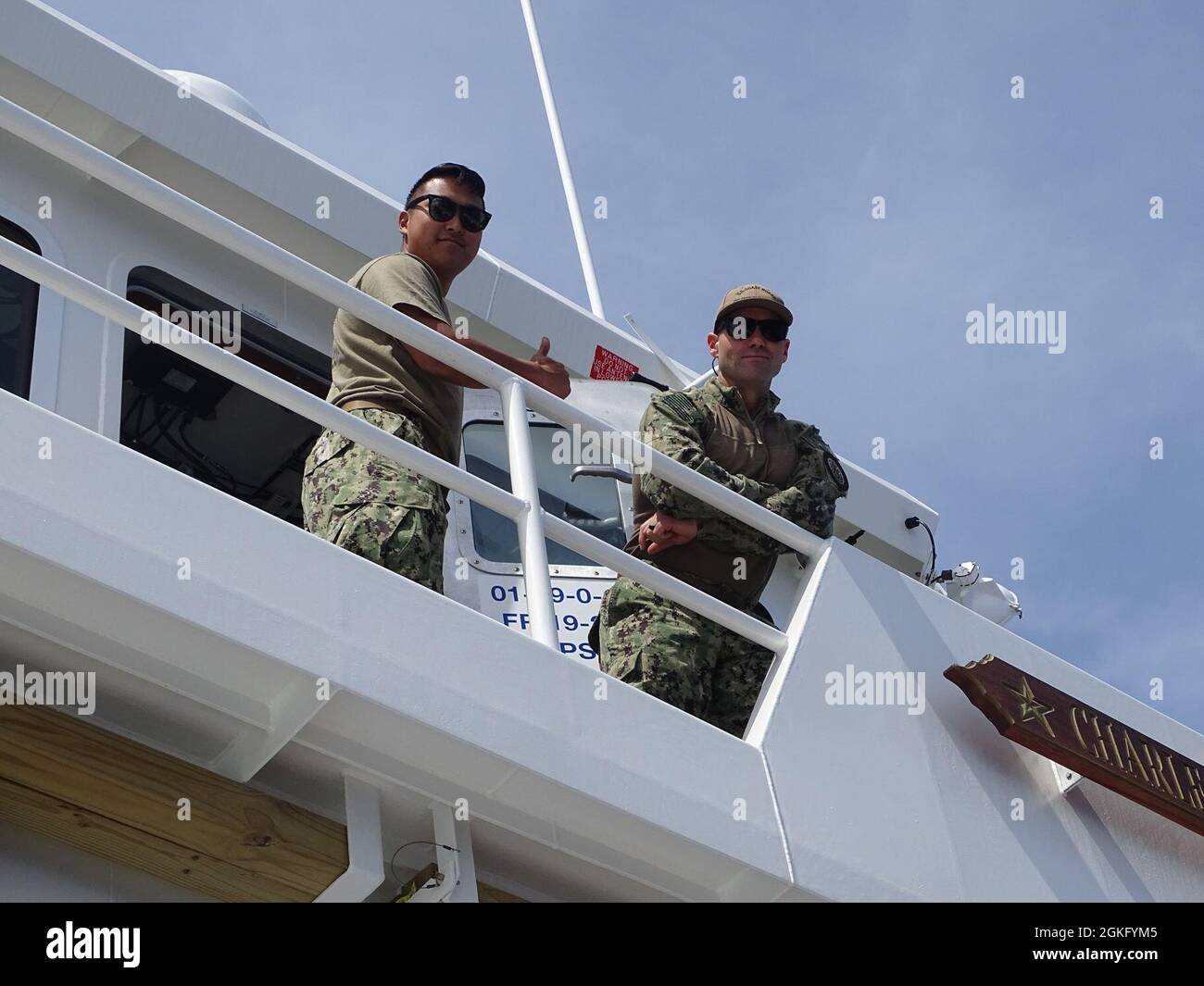ATLANTIC OCEAN (April 12, 2021) Commanding Officer, Lt. Cmdr. Steven ...