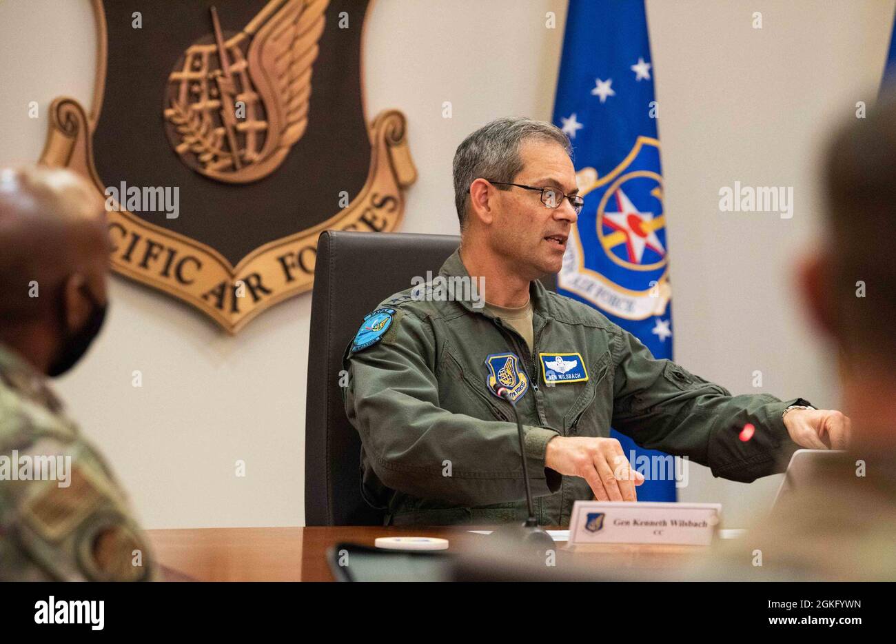 U.S. Air Force Gen. Ken Wilsbach, Pacific Air Forces commander ...
