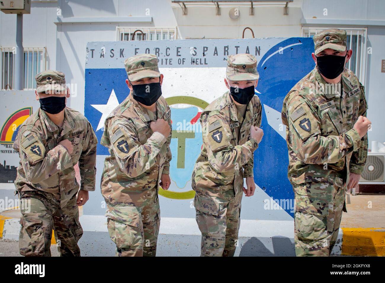 Soldiers of Task Force Spartan receive their right sleeve insignia ...