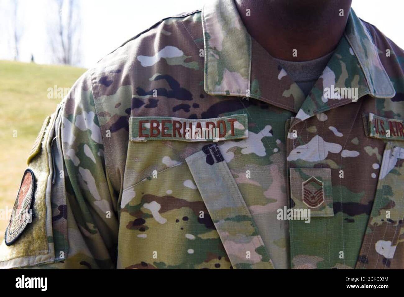 U.S. Air Force Master Sgt. Edward Eberhardt of 92d OSS Aircrew Flight ...