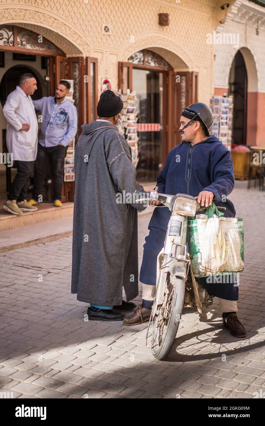 Street scene in the Marrakesh, Morocco, Africa Stock Photo - Alamy