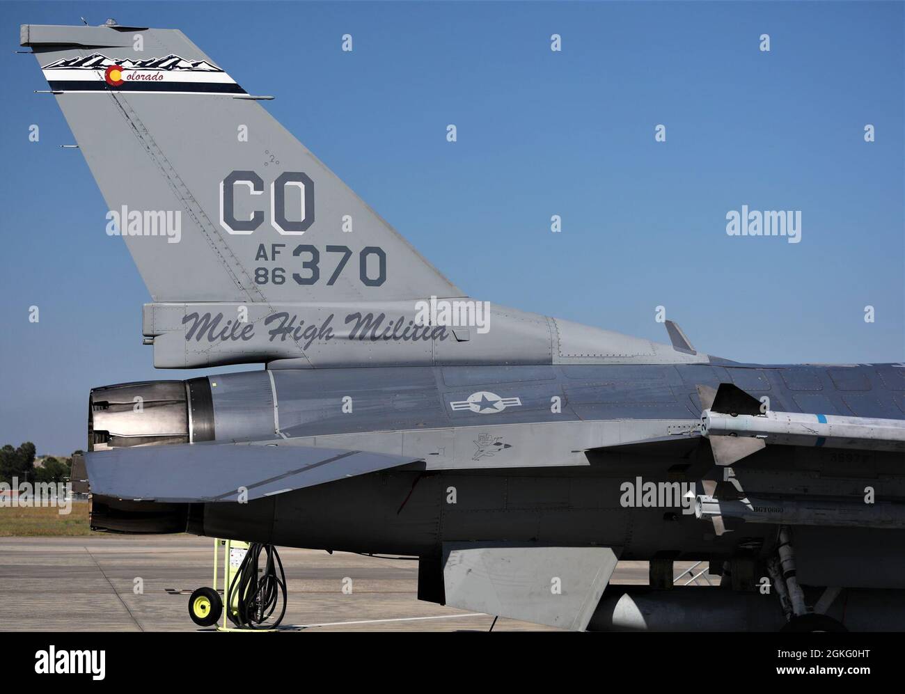 A F-16 from the 120th Fighter Squadron, 140th Fighter Wing, Colorado ...