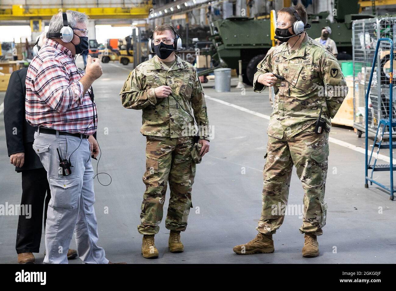 Col. Joseph Parker, right, Commander of Corpus Christi Army Depot and ...