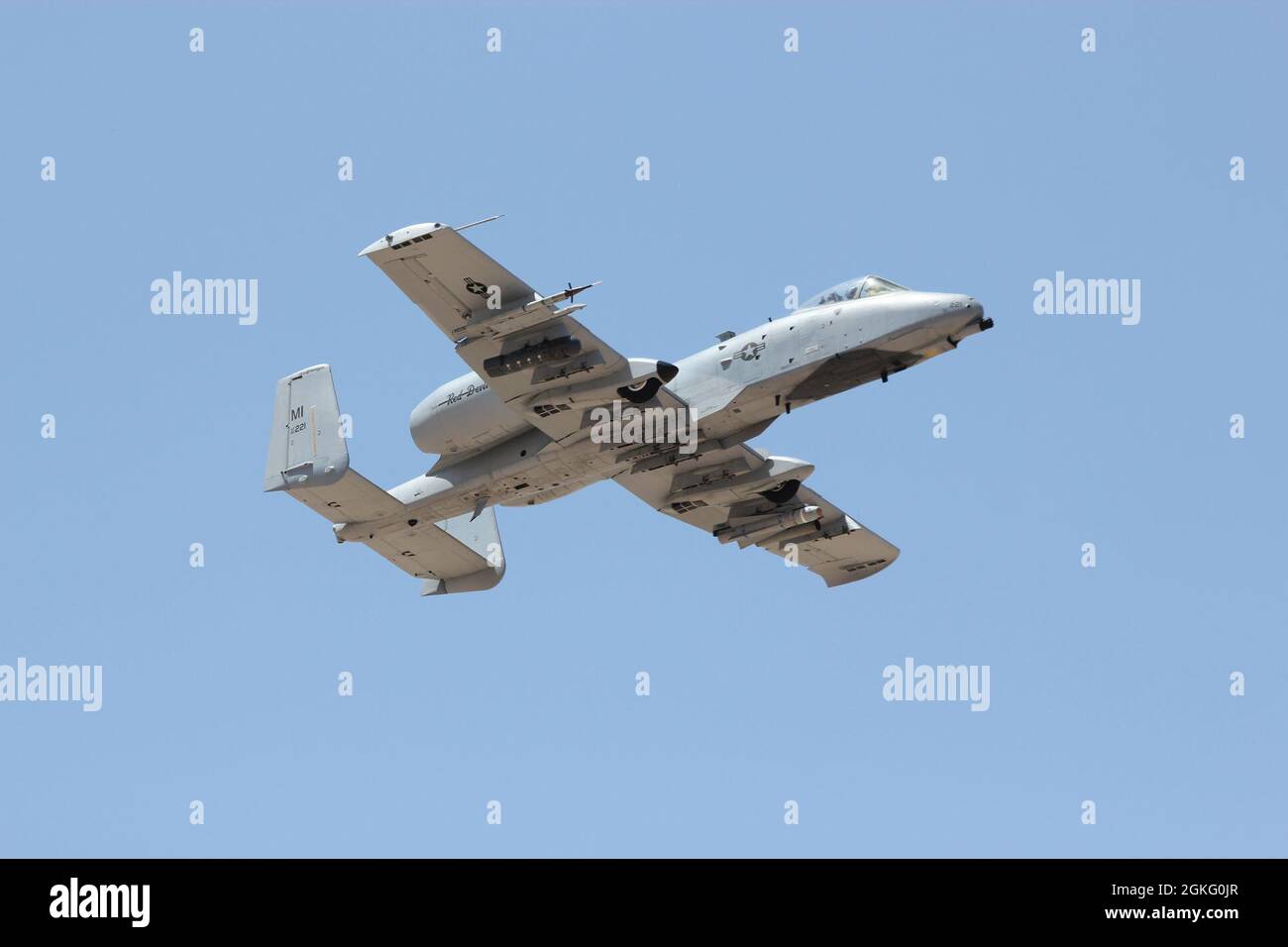 An A-10 Thunderbolt II aircraft from the Michigan Air National Guard’s ...