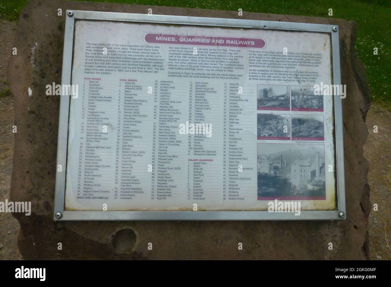 Sign in the Forest of Dean Wye Valley Gloucestershire UK map maps ...