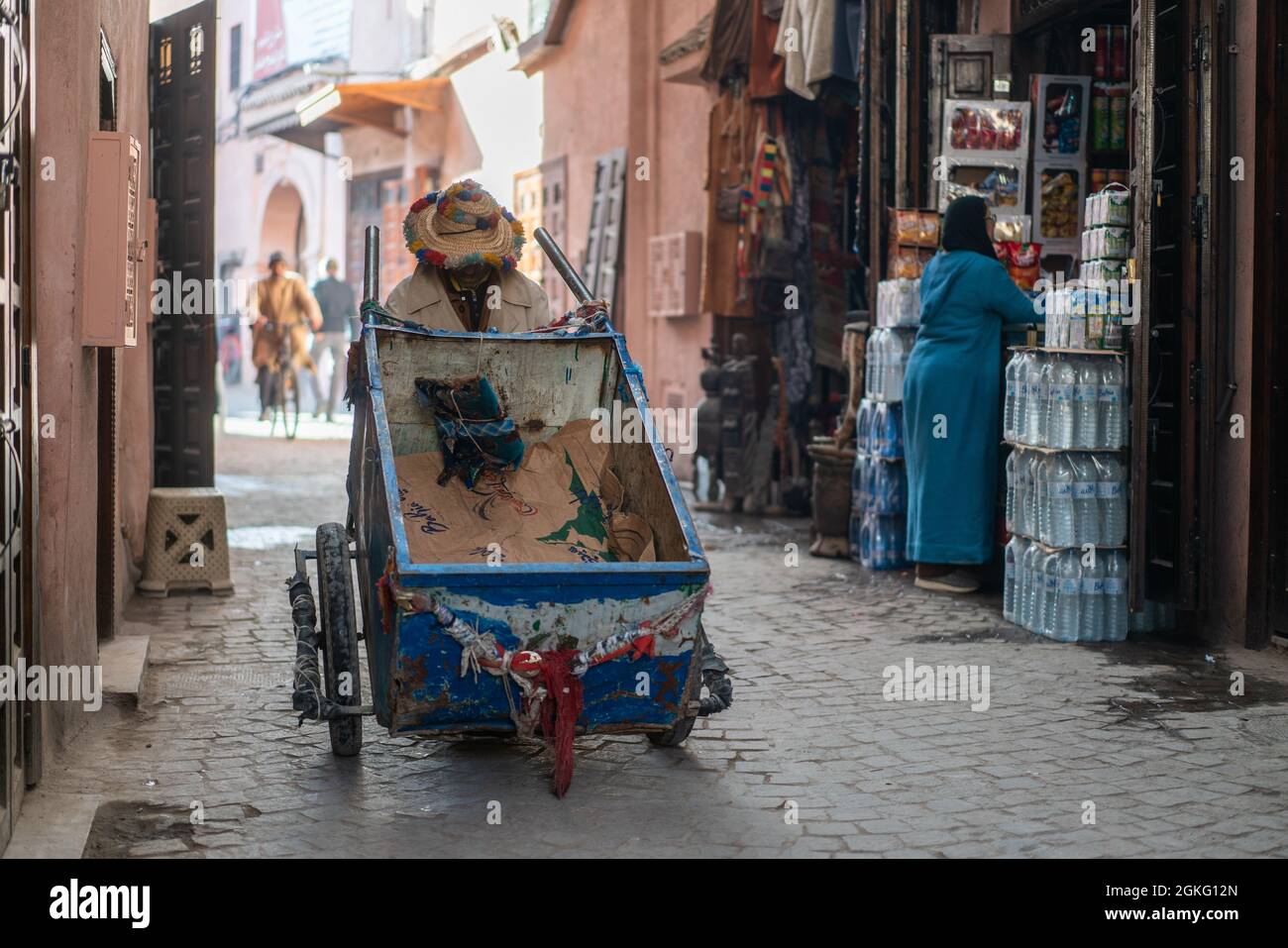 Street scene in the Marrakesh, Morocco, Africa Stock Photo - Alamy