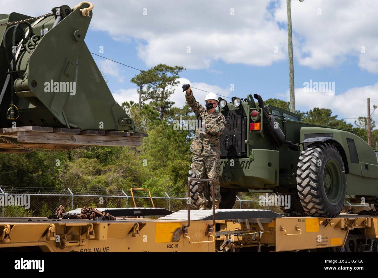 U.S. Marine Corps Warrant Officer Blake Hershiser, a mobility officer ...