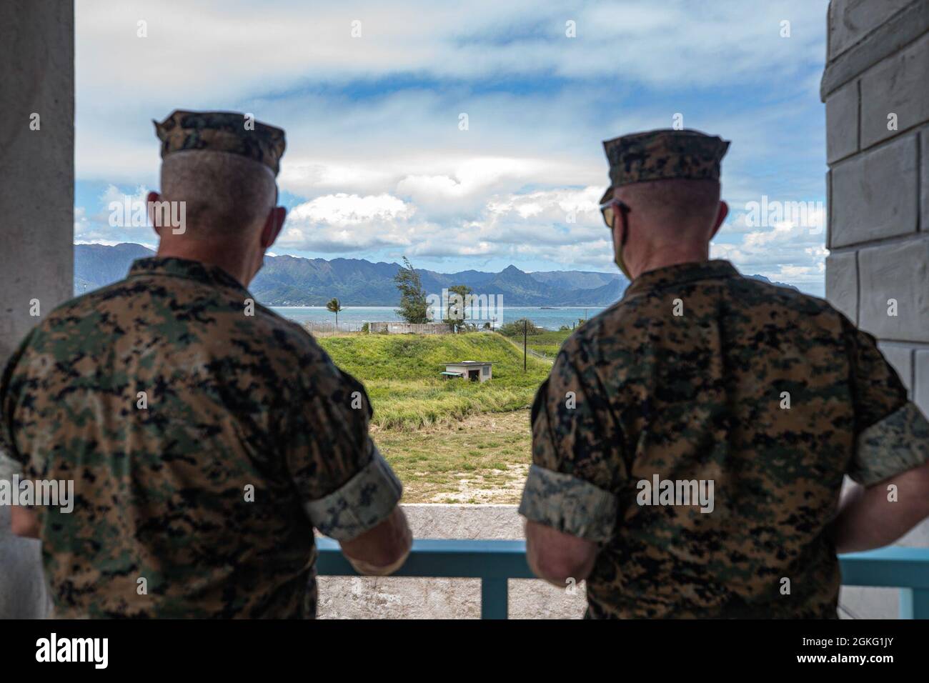 U.S. Marine Corps Brig. Gen. Robert Sofge, left, deputy commander, U.S ...