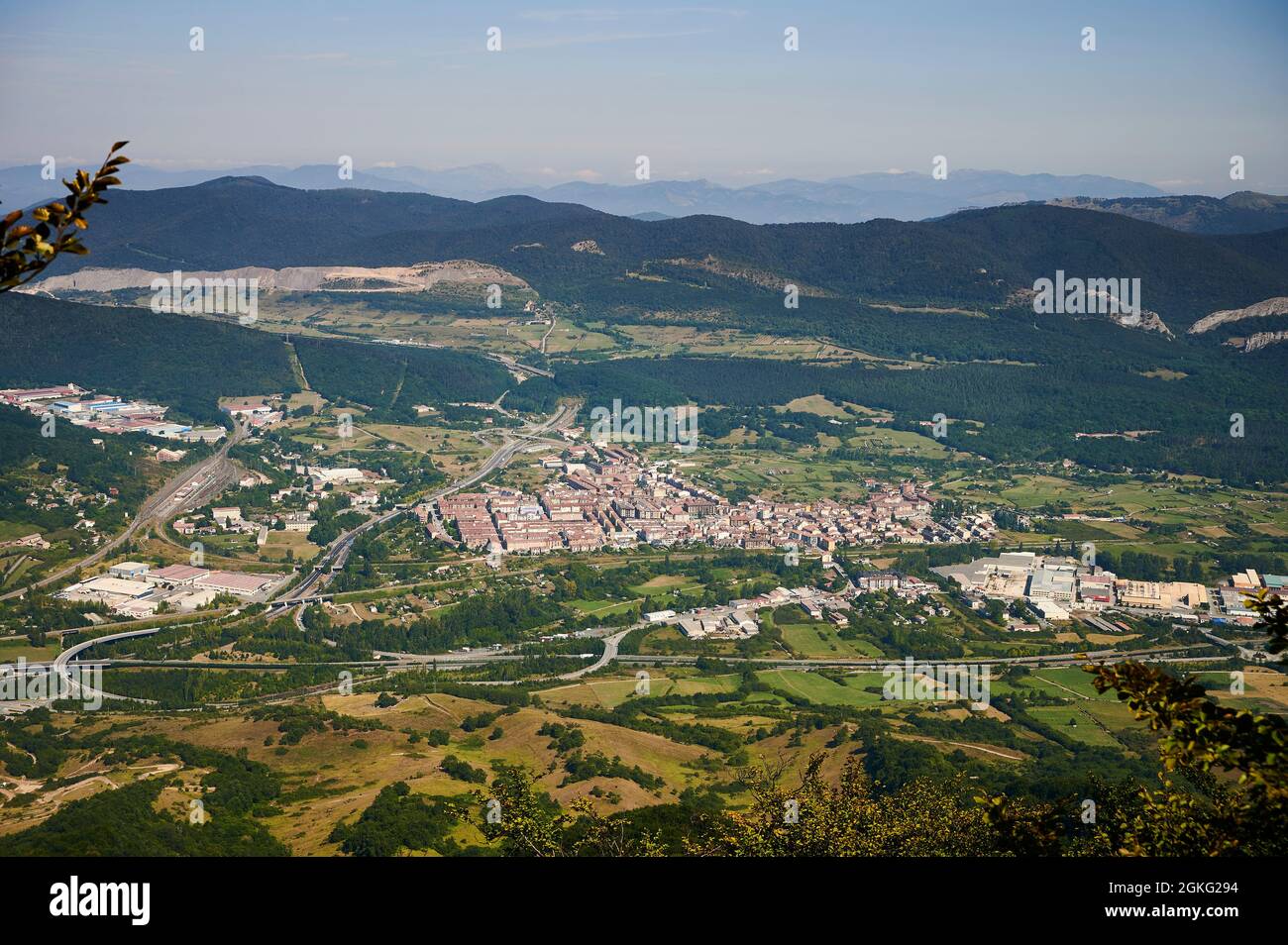 Aerial view of Alsasua, Navarra, Spain, Europe Stock Photo - Alamy