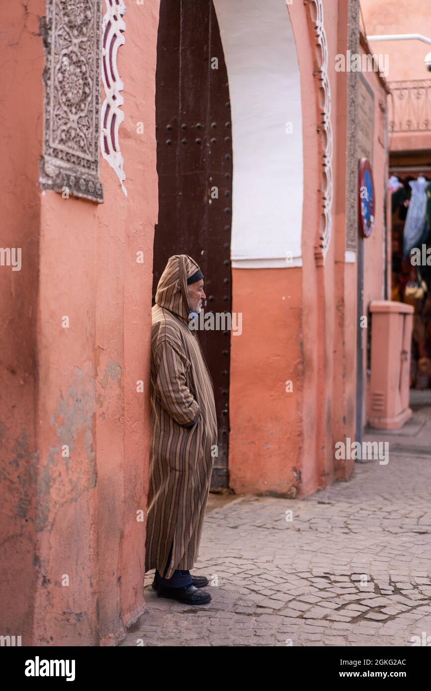 Street scene in the Marrakesh, Morocco, Africa Stock Photo - Alamy