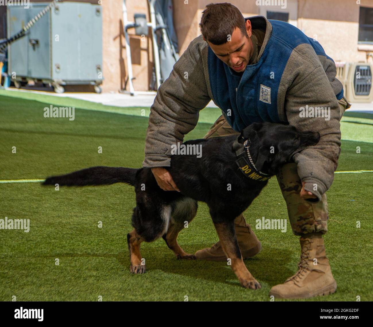 Tech. Sgt. Matthew Halligan, 99th Security Forces Squadron kennel ...