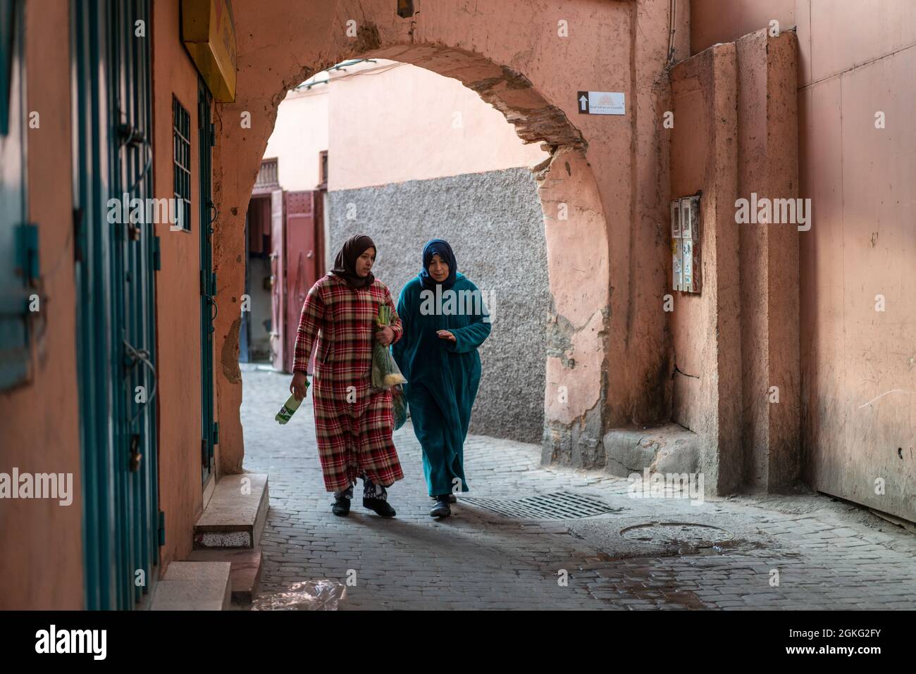 Street scene in the Marrakesh, Morocco, Africa Stock Photo - Alamy