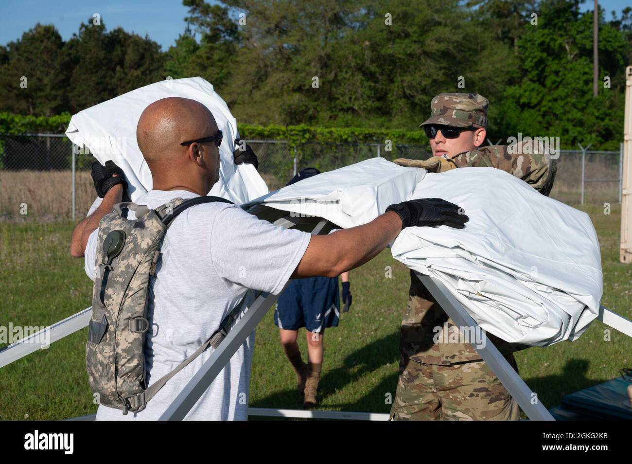 U.S. Airmen from the 125th Fighter Wing’s Fatality Search and Recovery ...