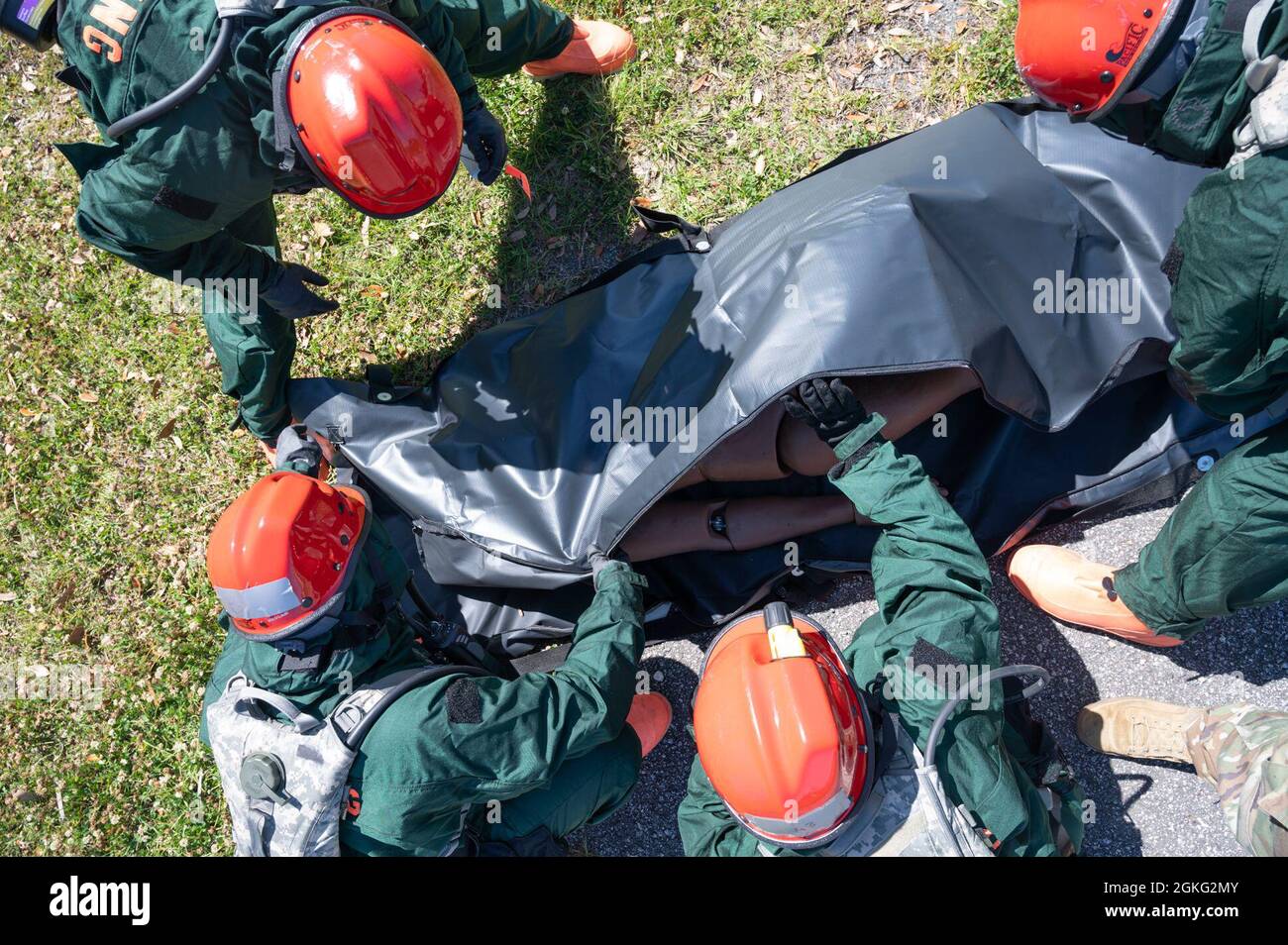 U.S. Airmen from the 125th Fighter Wing’s Fatality Search and Recovery ...